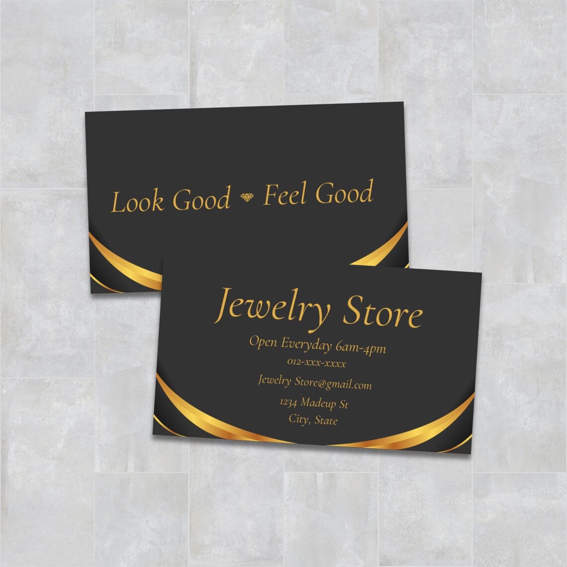 Business Card Template, Editable Digital Canva Instant Download ...