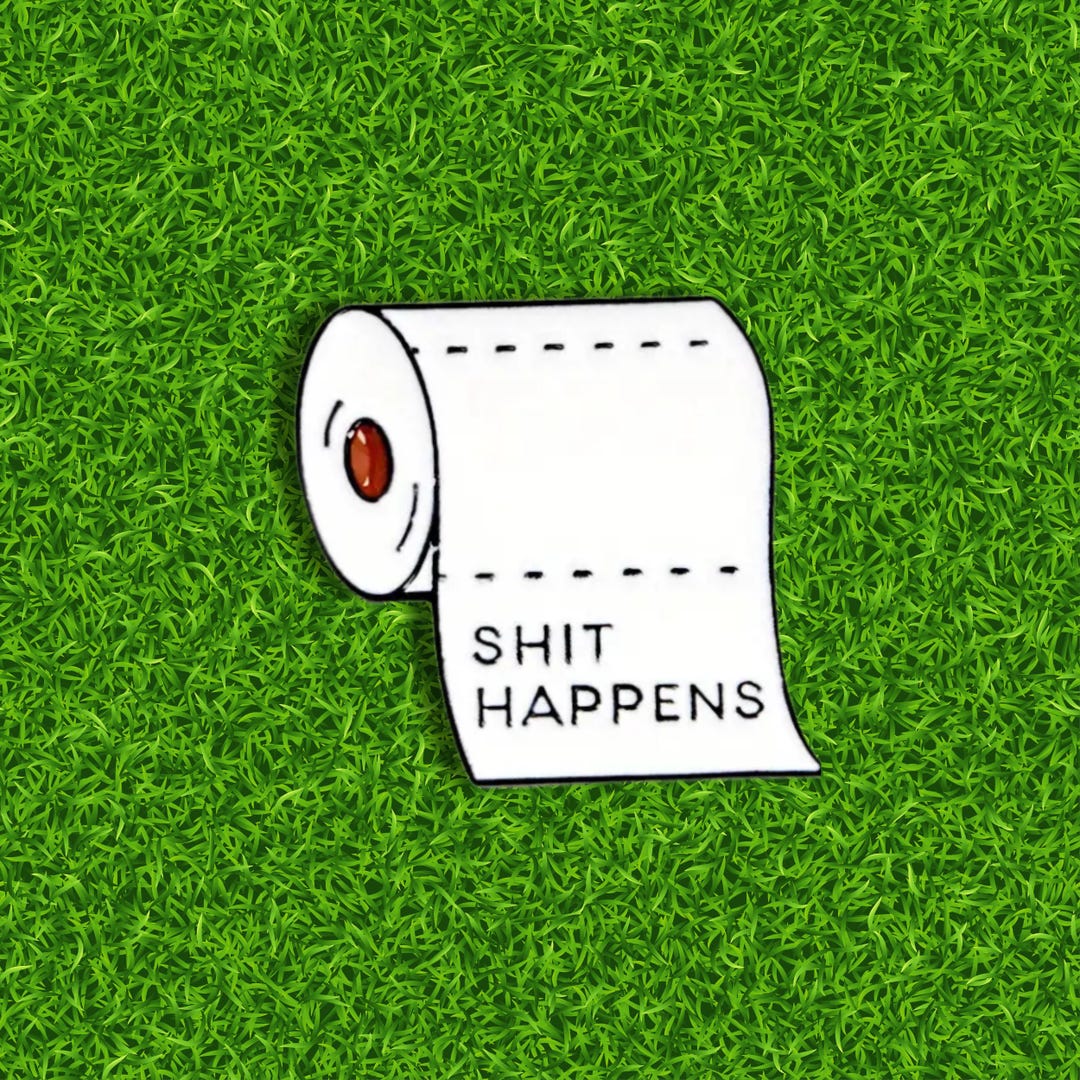 Sht Happens Golf Ball Marker Roll With It on the Green - Etsy