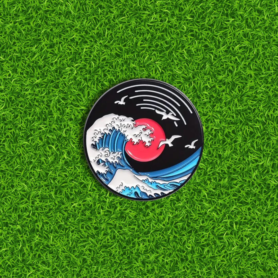 Red Sun Rising – Pin – A Striking Seascape of Power & Beauty - Etsy