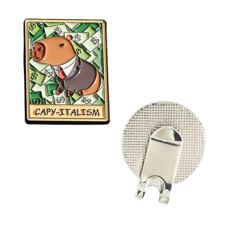Capy-italism – Golf Ball Marker – A Rich Take on Golf Fun! - Etsy