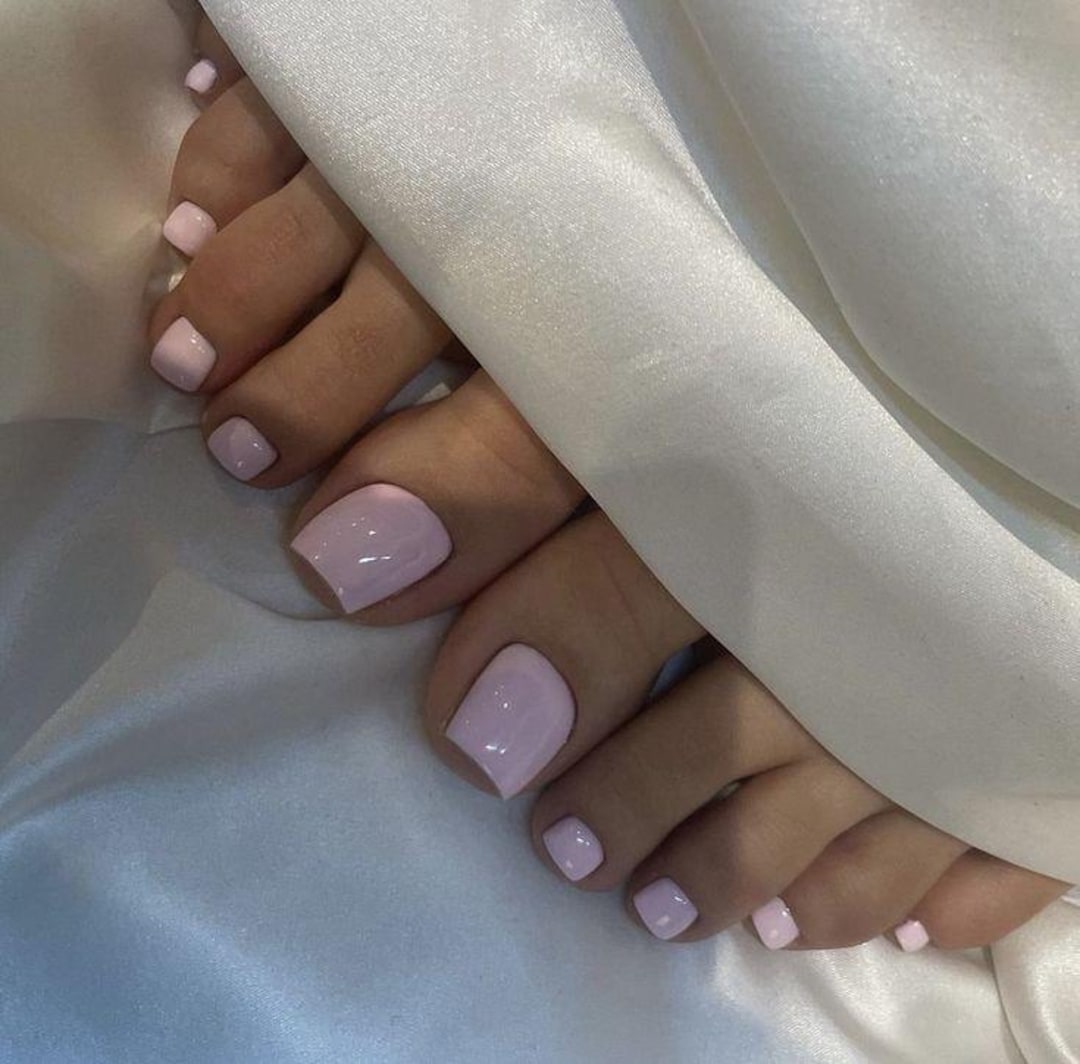 Baby Pink Luxury Press on Toenails Fake Nails Press on Toenails Matte ...
