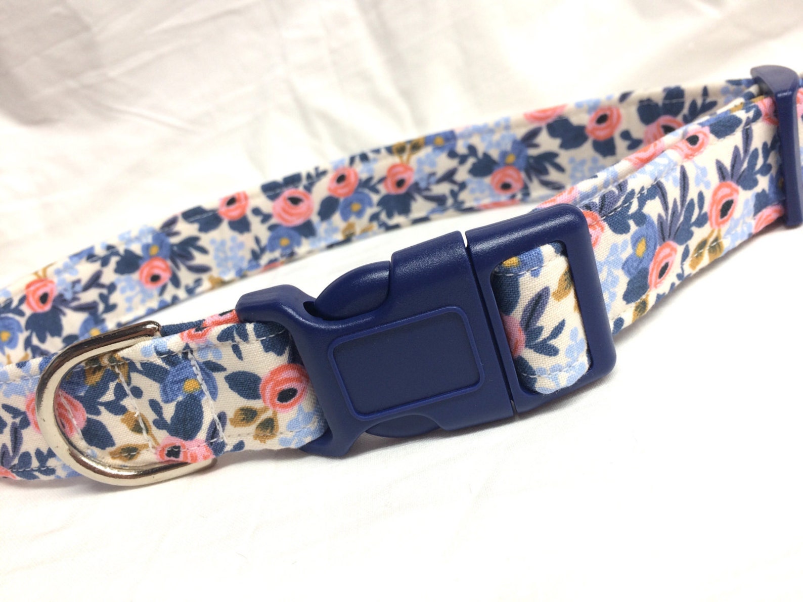Rifle Paper Co. Dog Collar for Boy Girl Le Fleurs Blue - Etsy