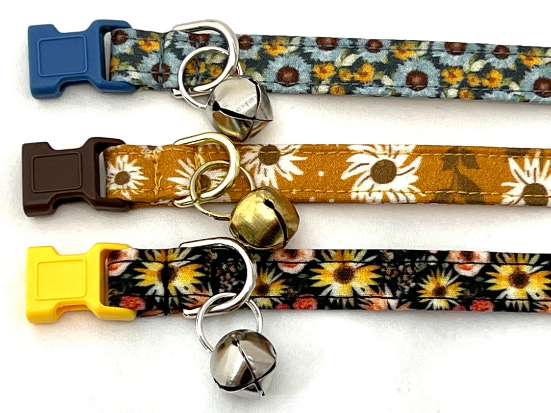 Fall Cat Collar for Boy, Girl - Sunflowers - Breakaway - Etsy