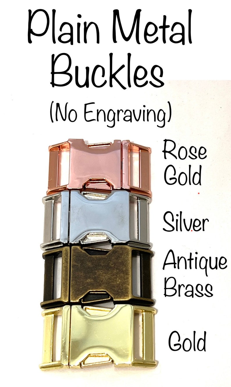 Metal Buckle Upgrade (must Purchase With Dog Collar) - Rose Gold, Gold ...