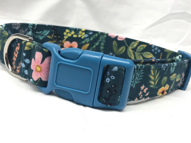 Rifle Paper Co. Dog Collar Herb Garden Dark Teal | Etsy