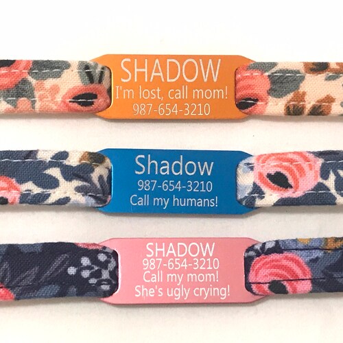 Slide-on Collar Pet ID Tag | Etsy