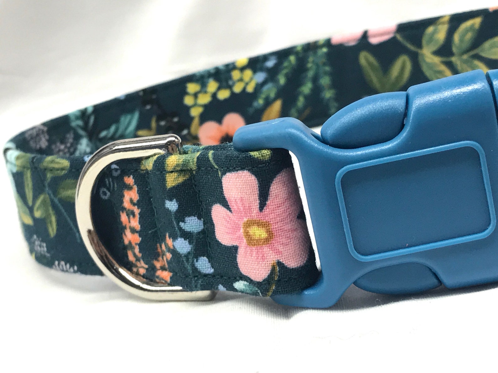 Rifle Paper Co. Dog Collar Herb Garden Dark Teal | Etsy
