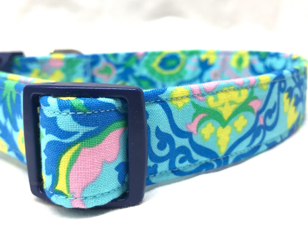 Tropical Beach Dog Collar - Jennifer Paganelli - Sunny Isle - Etsy