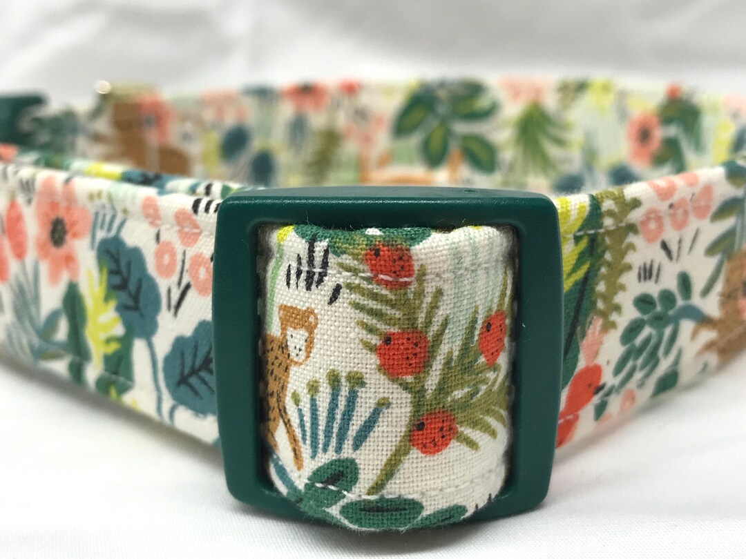 Rifle Paper Co Dog Collar for Girl Boy - Jungle Print in Cream - Etsy