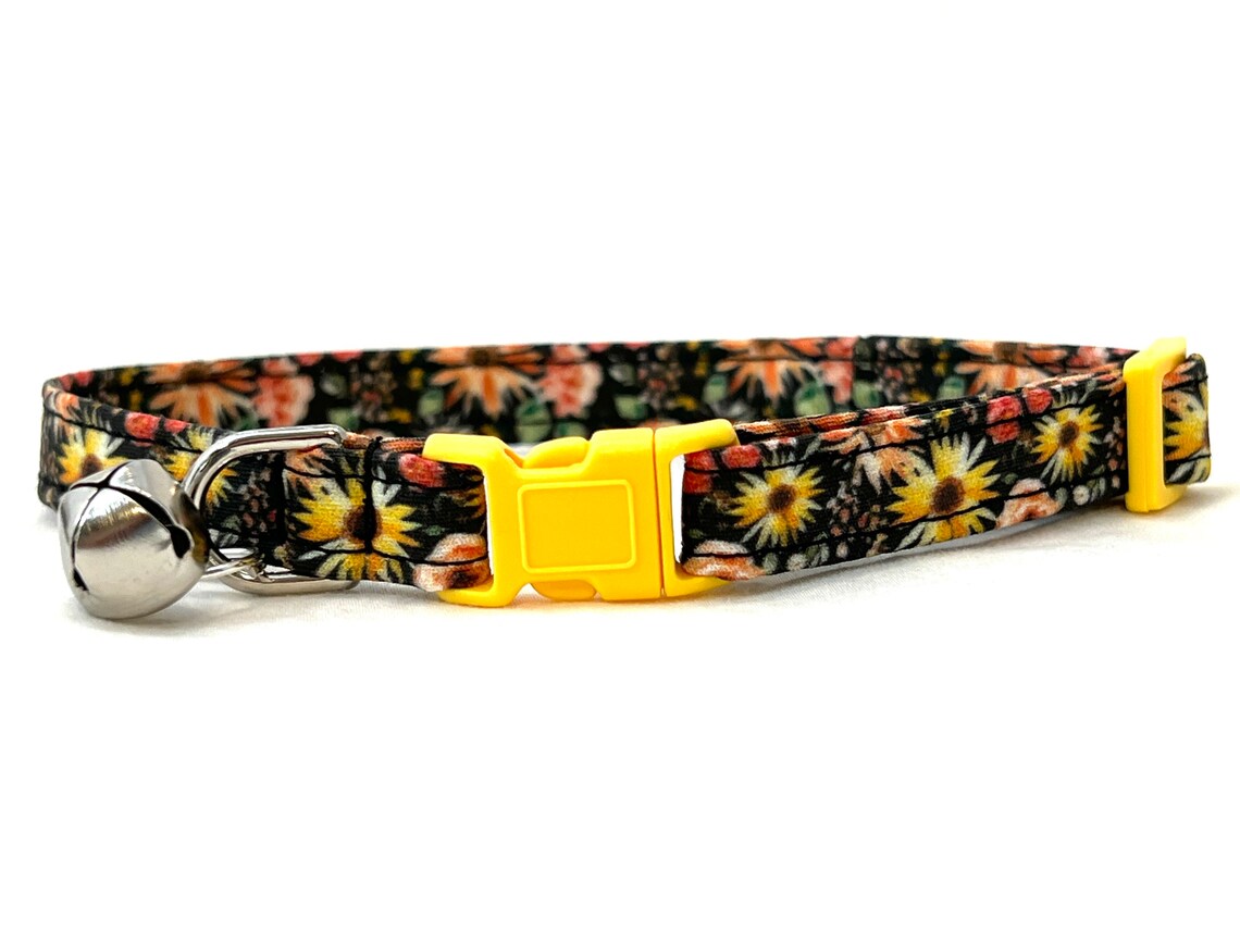 Fall Cat Collar for Boy, Girl - Sunflowers - Breakaway - Etsy