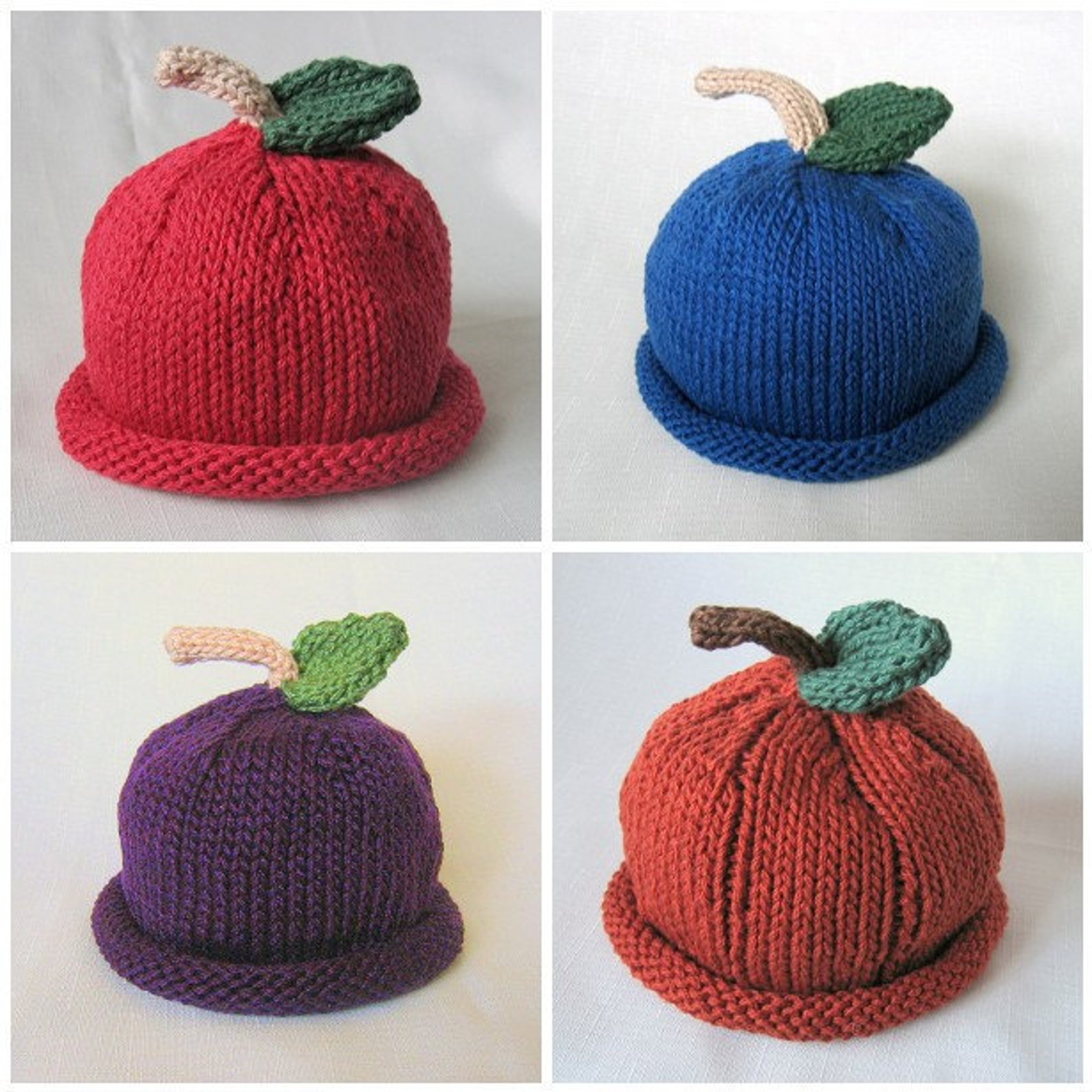 Boston Beanies Fruit Hat, Knit Berry Cotton Baby Hat - Etsy