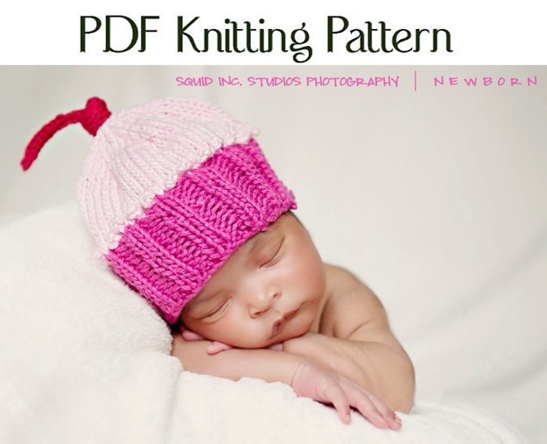 Knit Cupcake Hat Pattern, Boston Beanies - Etsy