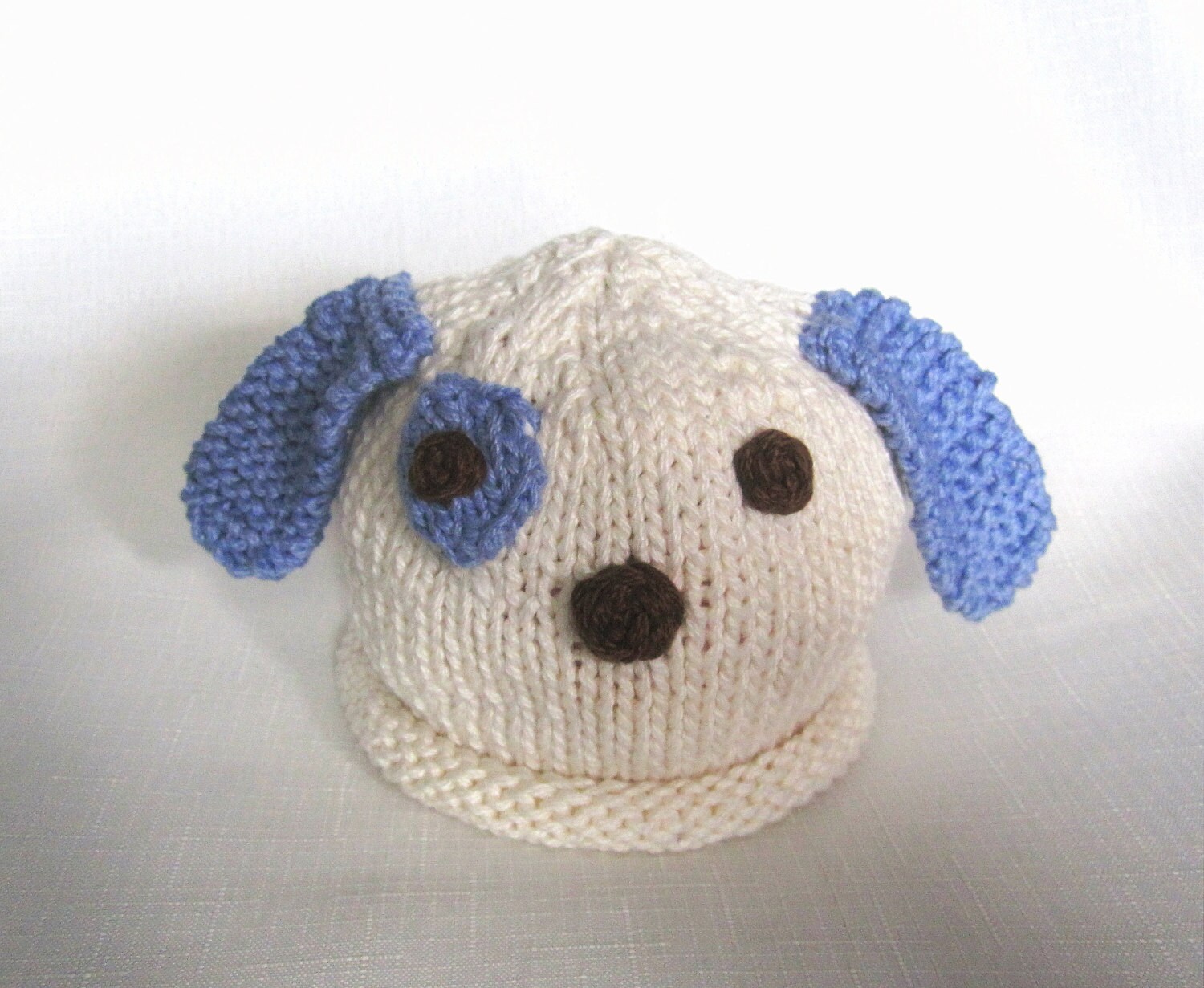 Puppy Dog Hat, Knit Cotton Baby Hat, Great Photo Prop - Etsy