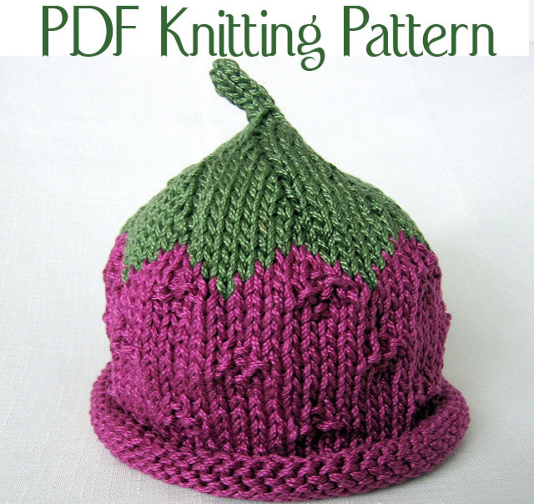 Baby Fruit and Berry Knit Pattern, Three Pattern Set, Boston Beanies - Etsy