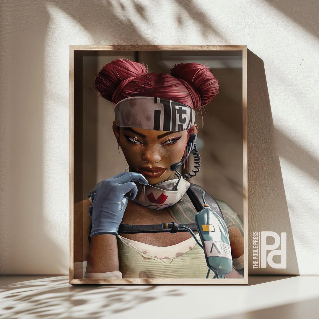 Lifeline Print Apex Legends Illustration Print Ajay Che for Him, for ...