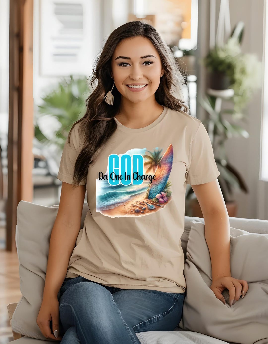 GOD, Da One in Charge Unisex T-shirt, Christian Gift, Bible Verse ...