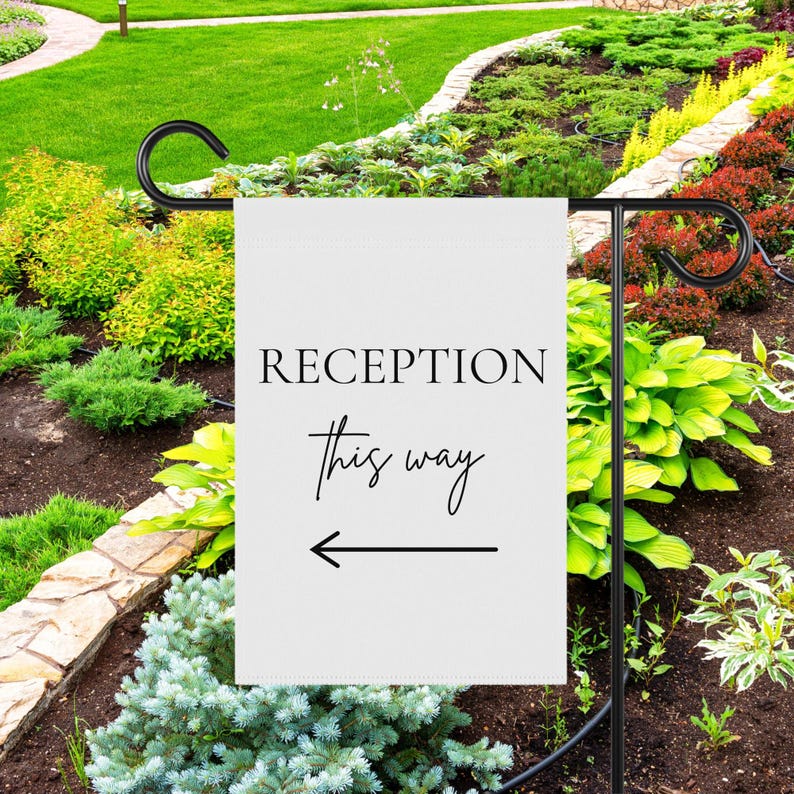 Directional Wedding Flag, Backyard Wedding, Wedding Backyard, Wedding ...