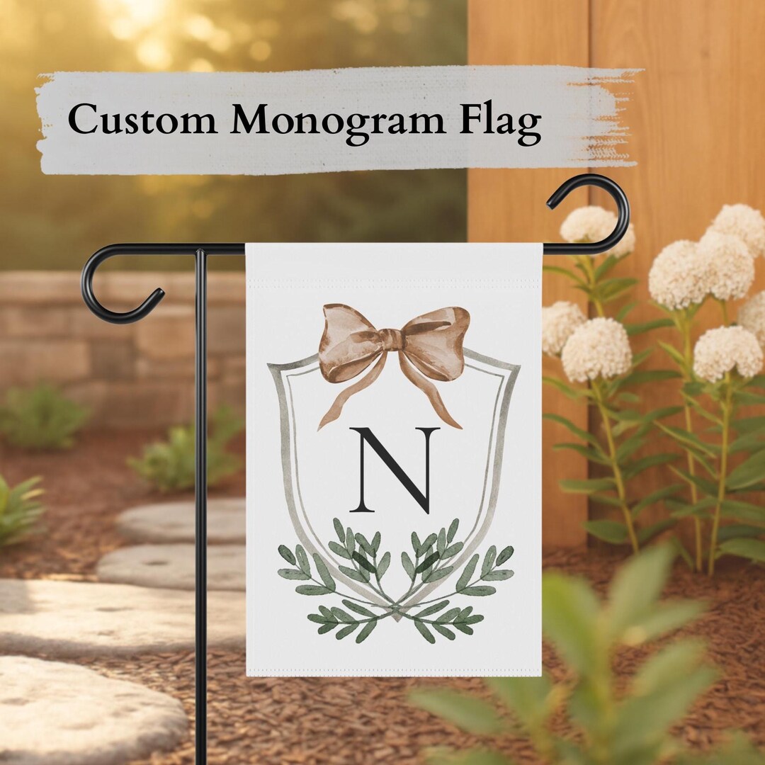 Personalized Garden Flag, Monogram Flag, Family Flag, Housewarminggift ...
