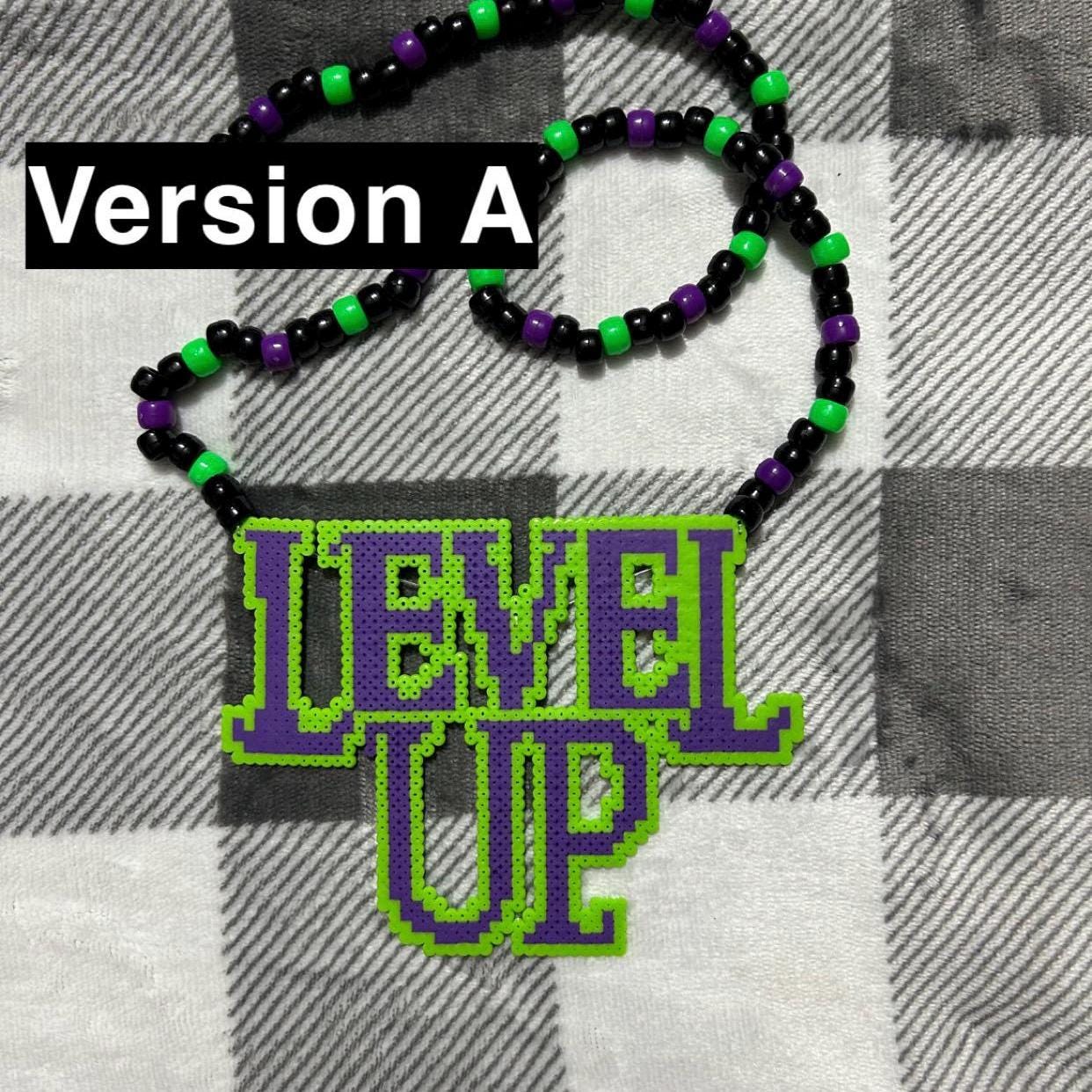 Level up Inspired Mini Perler Necklace - Etsy