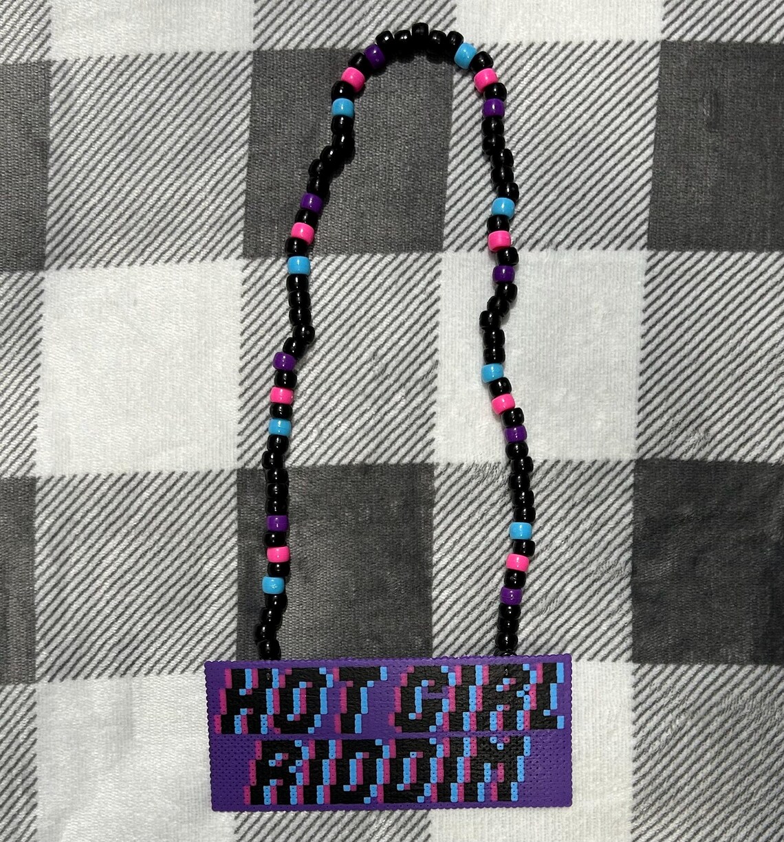 Hot Girl Riddim Mini Perler Kandi Necklace - Etsy