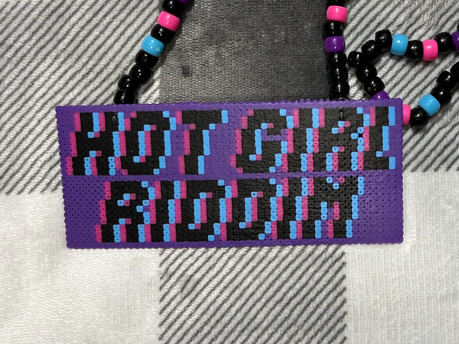 Hot Girl Riddim Mini Perler Kandi Necklace - Etsy