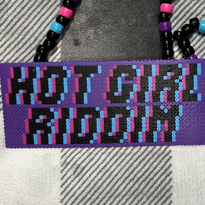 Hot Girl Riddim Mini Perler Kandi Necklace - Etsy