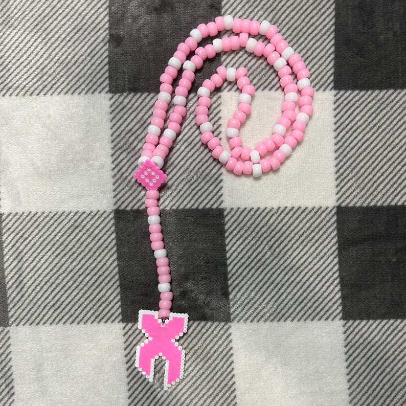 Excision “X” Perler Necklace *rosary Inspired* - Etsy