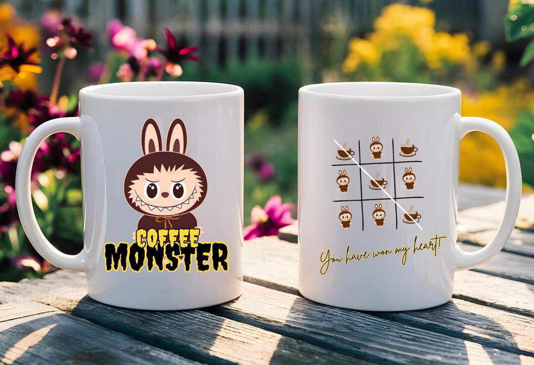 Labubu Coffee Mug, Coffee Monster, Ceramic 11oz - Unique Handmade ...