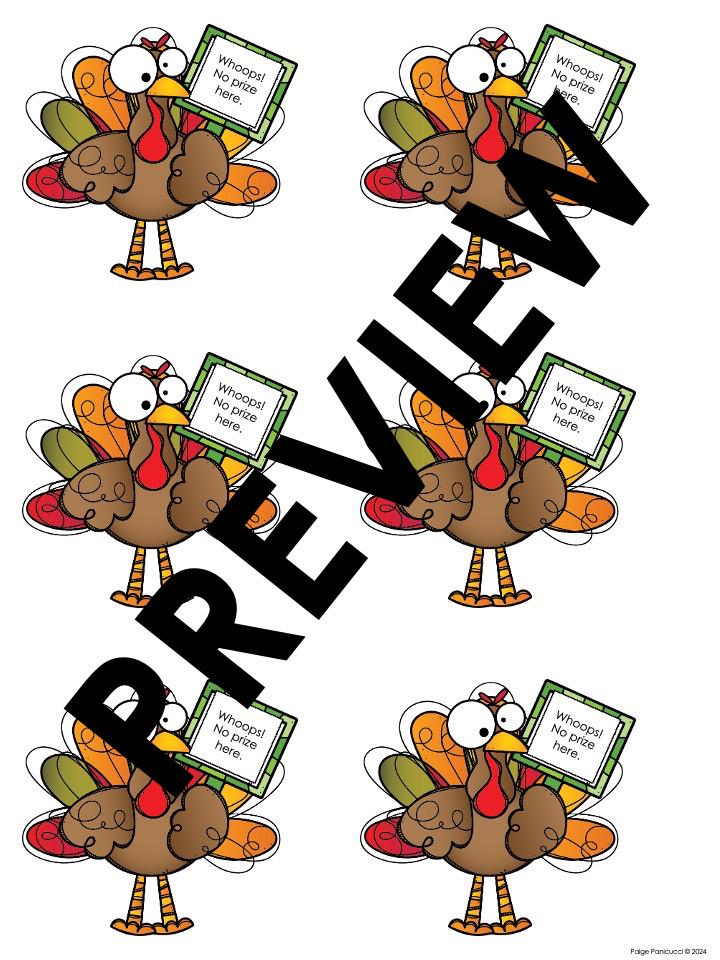 Turkey Staff Morale Booster--editable - Etsy