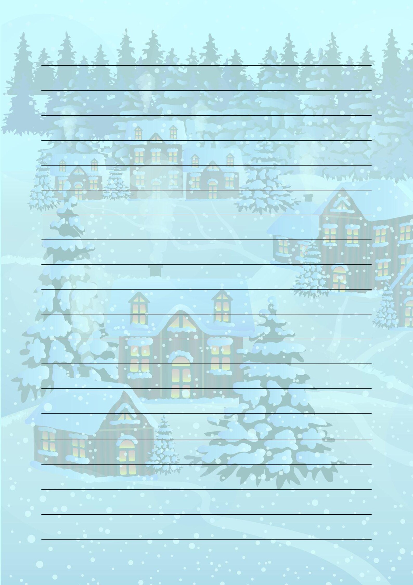 Winter Wonderland Stationery - Etsy