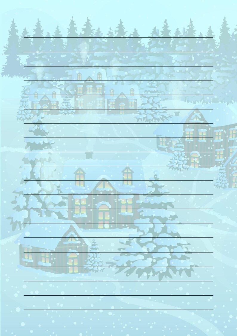 Winter Wonderland Stationery - Etsy