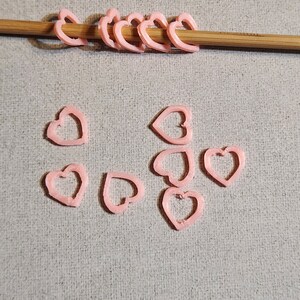 Heart Stitch Markers for Knitting. 3D Printed PLA Material. Fits ...