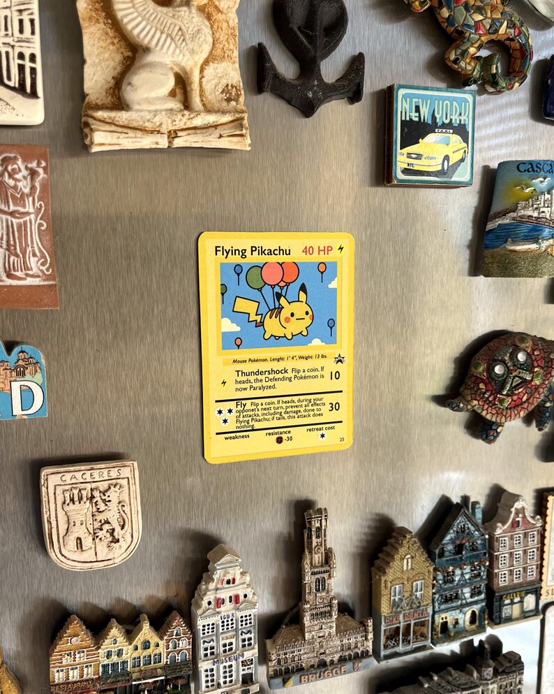 Parody Cards Magnets | Cute Chibi Fridge Decor | Fun Geek Gifts for ...