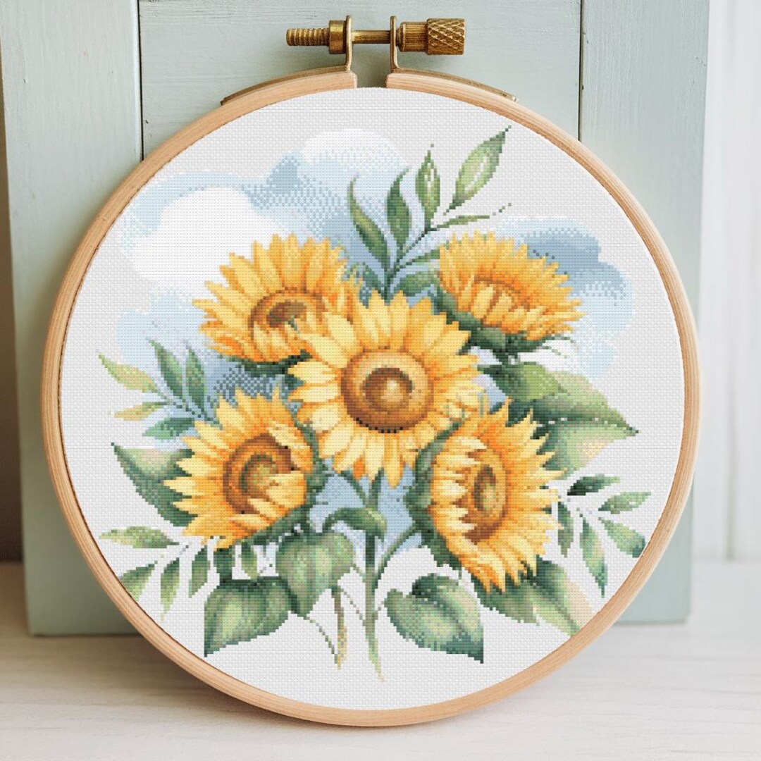 Sunflowers Cross Stitch Pattern - PDF Pattern, Pattern Keeper ...