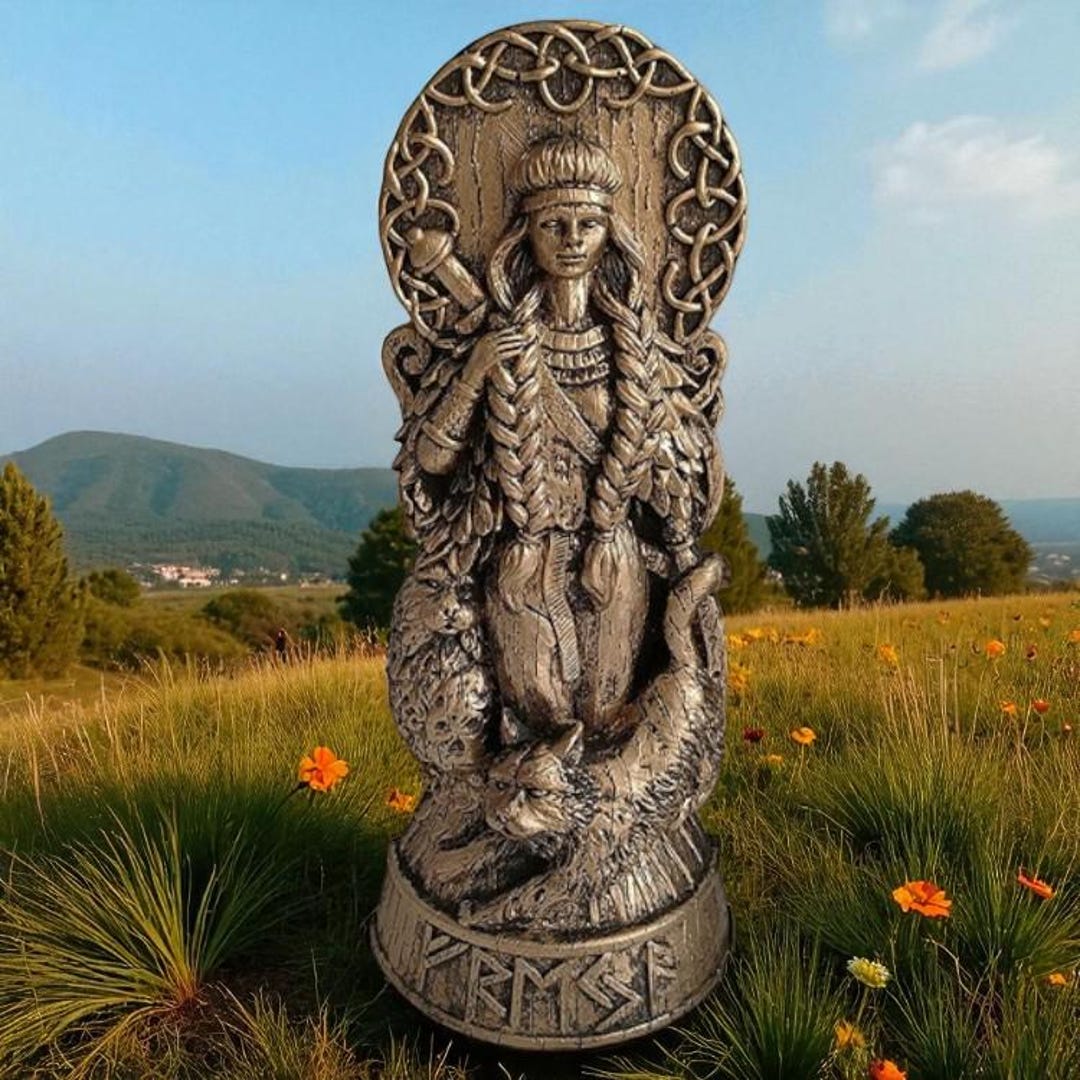 Freya Statue | Freyja Norse Goddess Figurine | Viking Pagan Altar ...