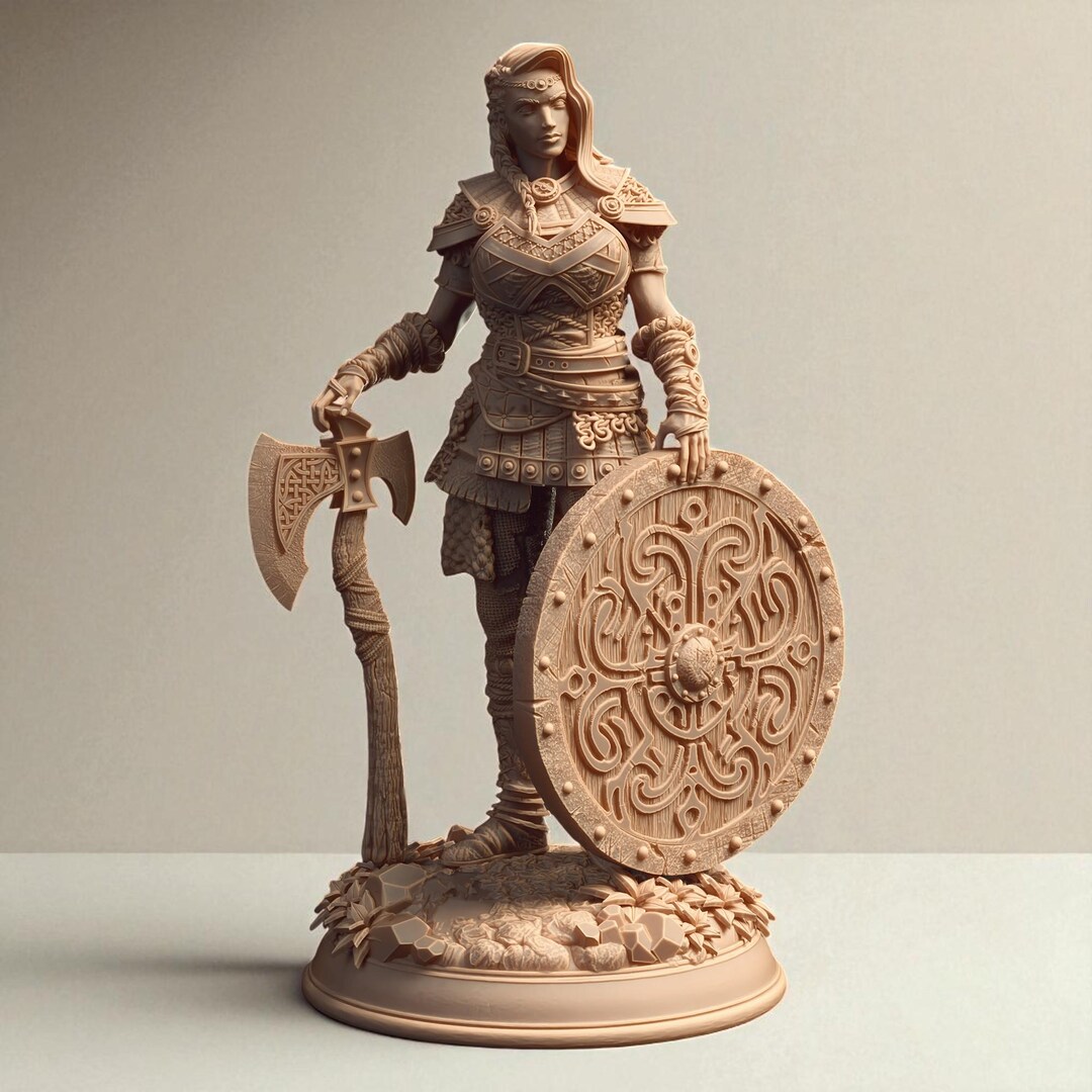 Handmade Freya Statue: Norse Goddess Altar Figurine, Pagan Decor - Etsy