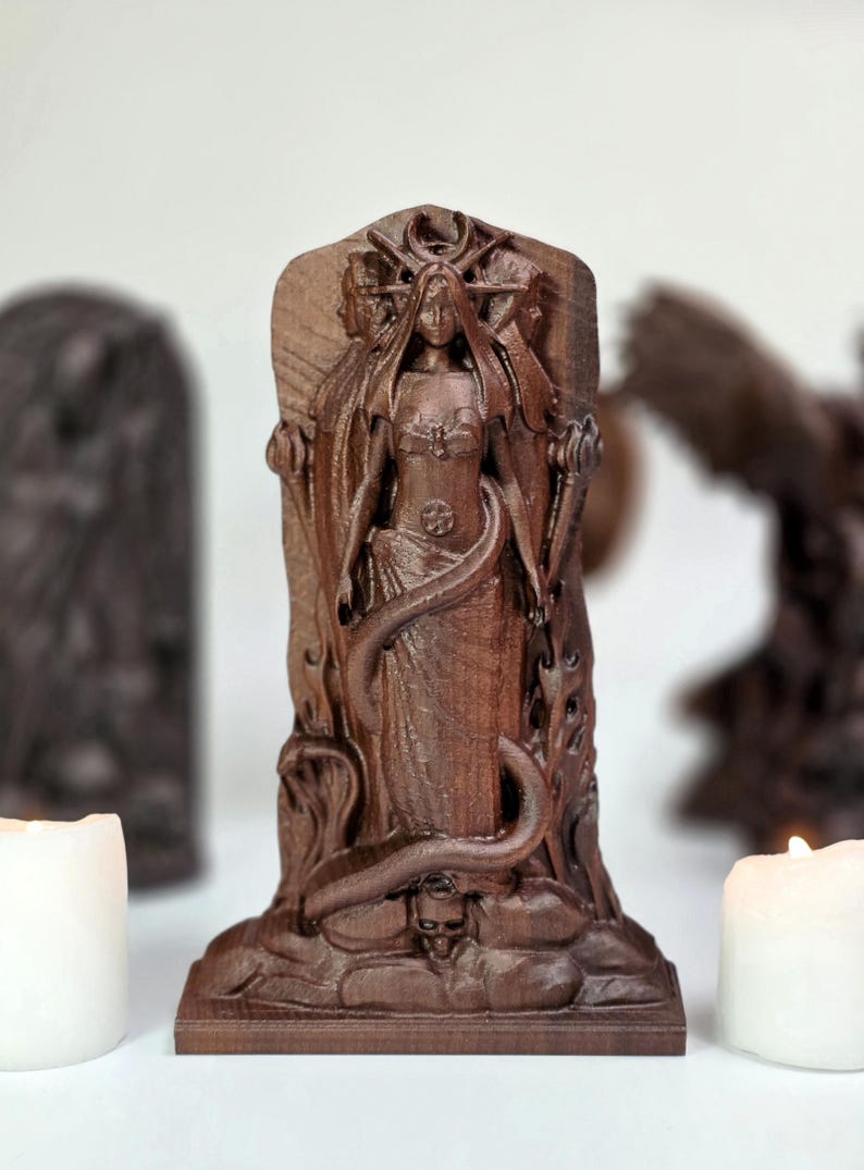 Hecate Goddess Statue - Greek Mythology Pagan Figure for Wicca and ...