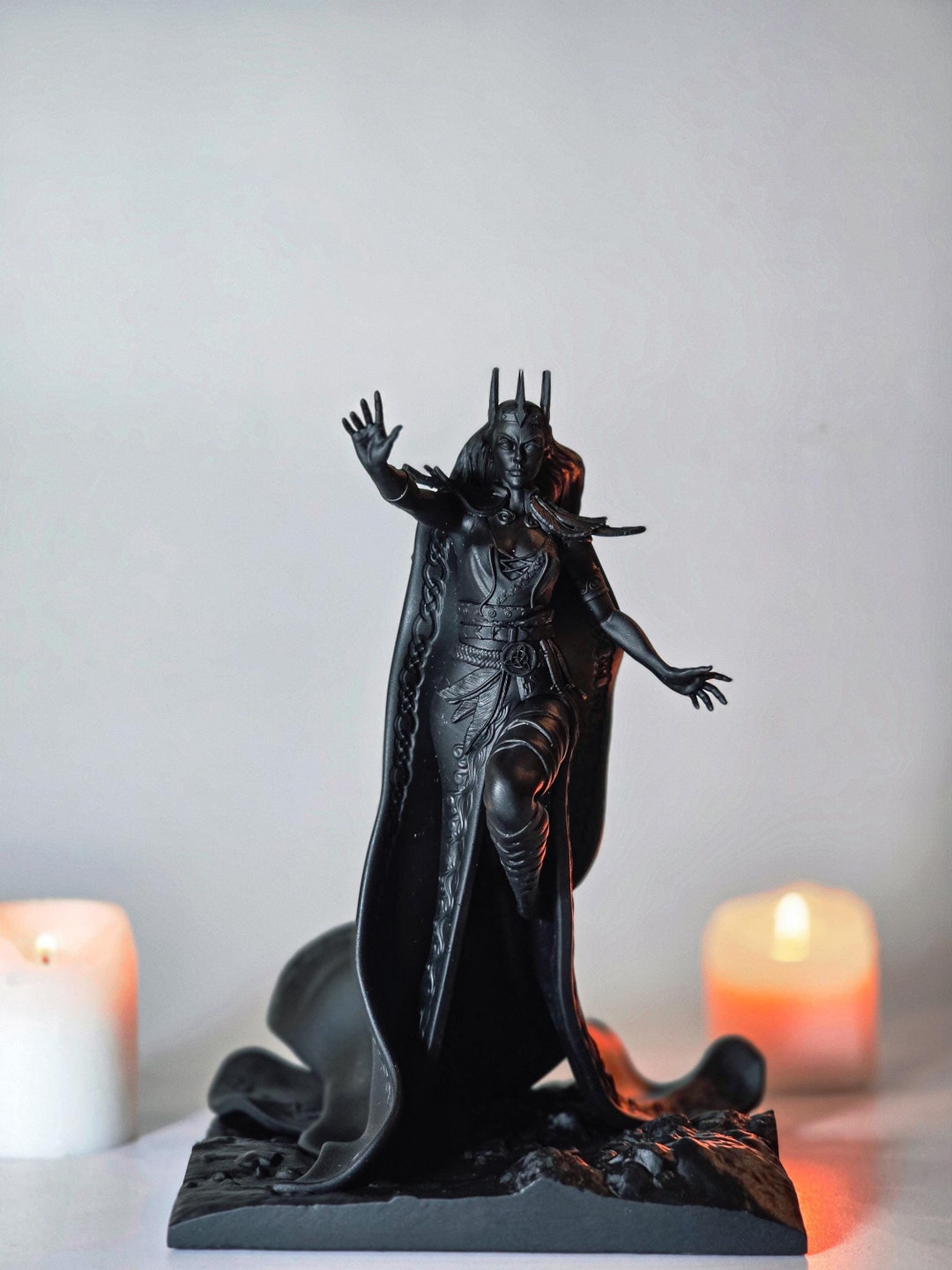 The Morrigan Statue | Celtic Goddess of War & Magic | Pagan Altar Decor ...