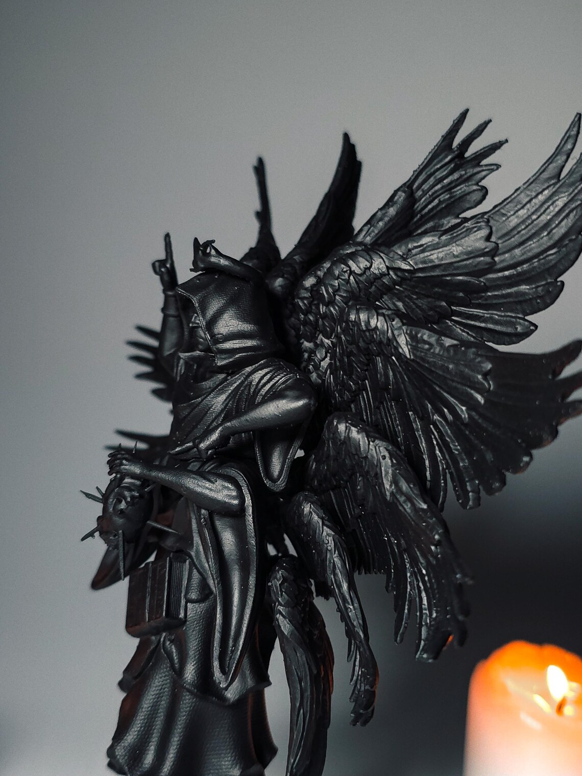 Asmodeus King Statue | Goetia Demon Figure for Pagan Altars ...