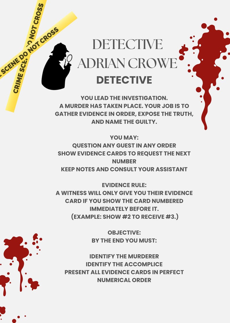 Murder Mystery. Murder Mystery Party. Murder Mystery Game. Escape Room ...