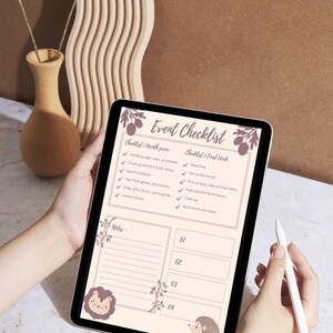 Baby Shower Program Itinerary. Customizable Template. Woodland Baby ...