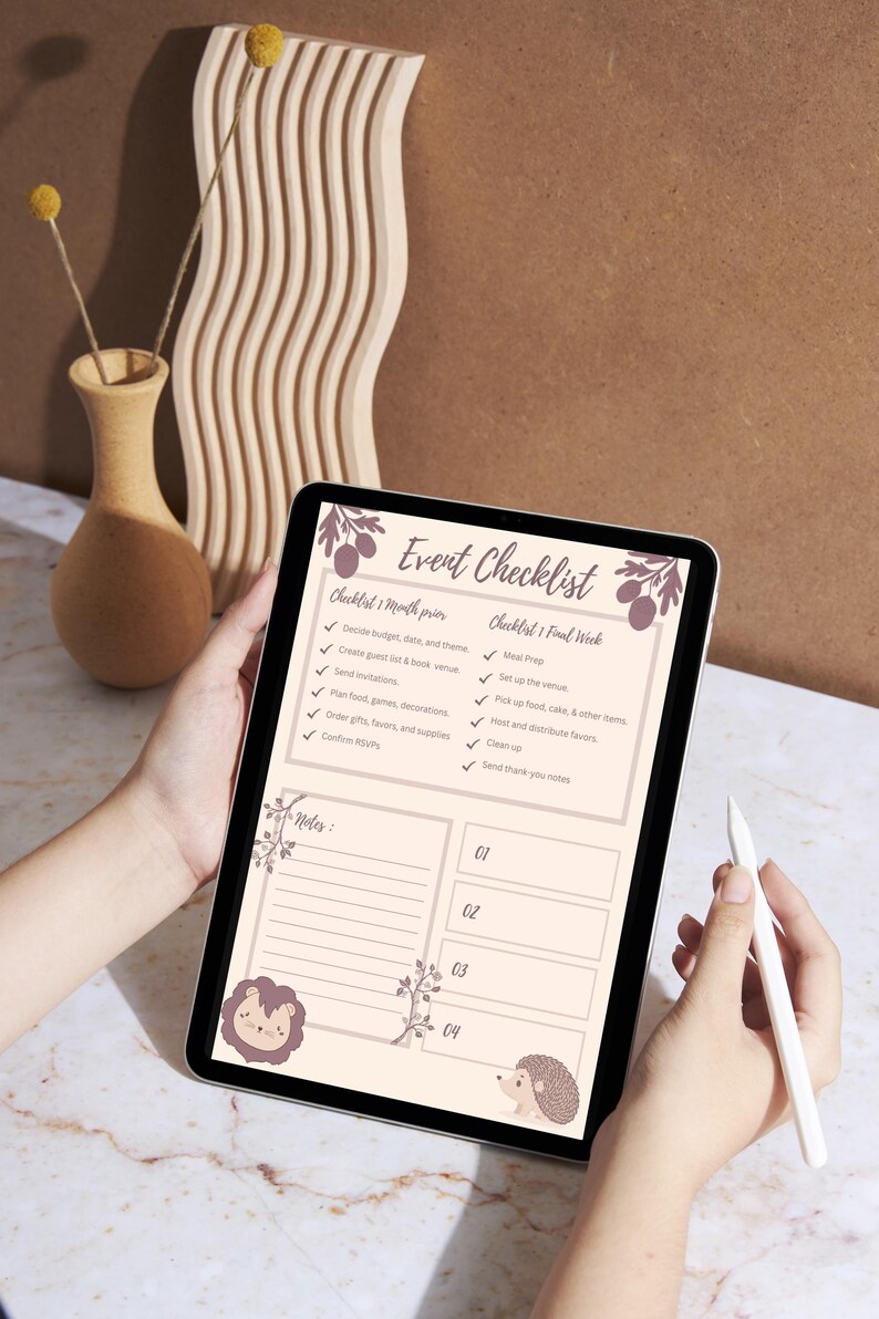 Baby Shower Program Itinerary. Customizable Template. Woodland Baby ...