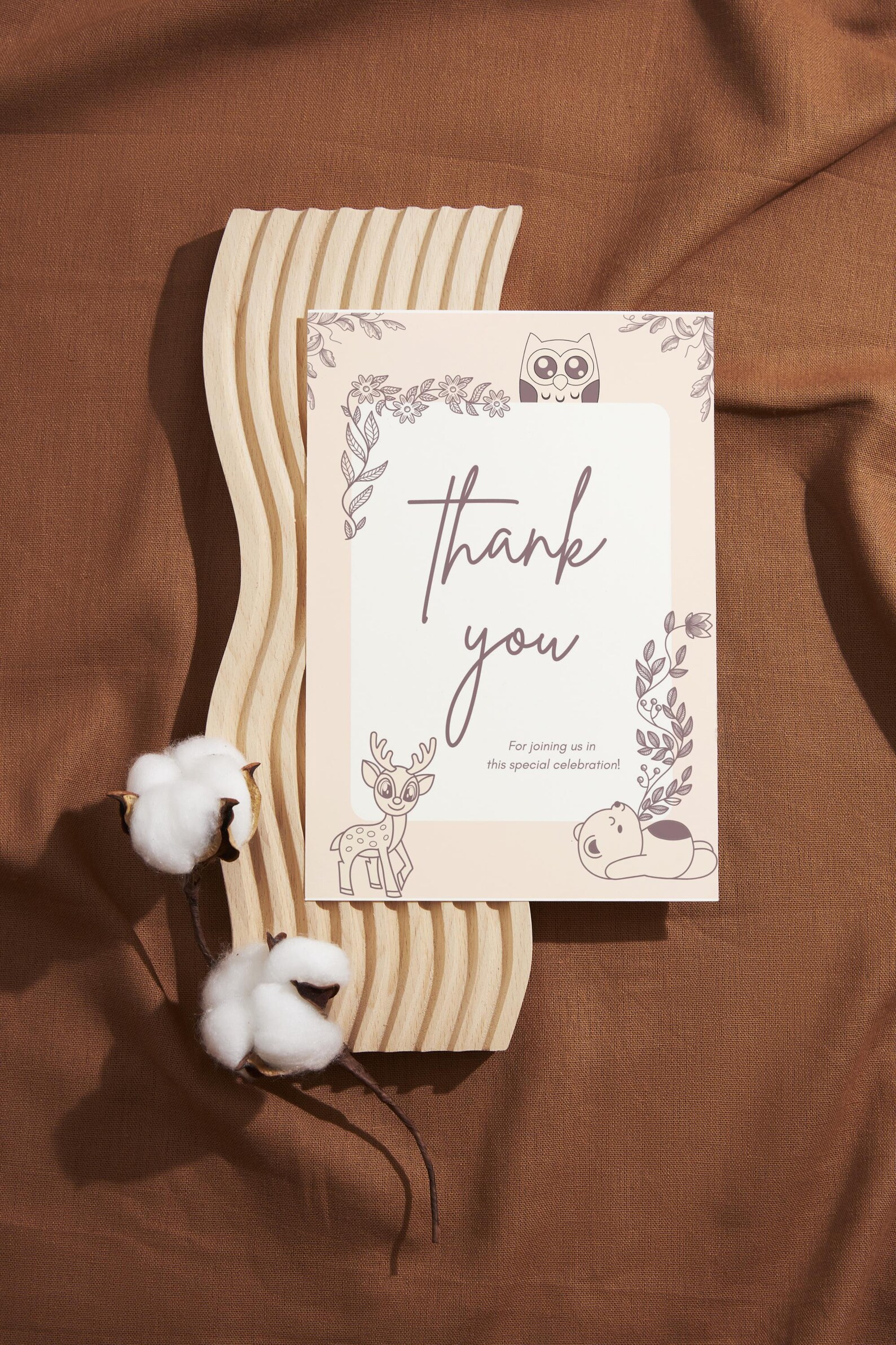 Baby Shower Program Itinerary. Customizable Template. Woodland Baby ...