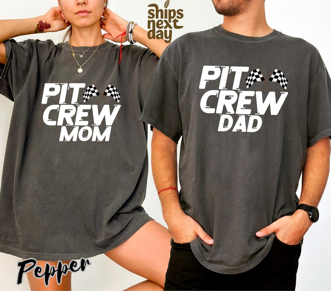 Comfort Colors Pit Crew Family Birthday Shirt, Race Car Tee - Etsy