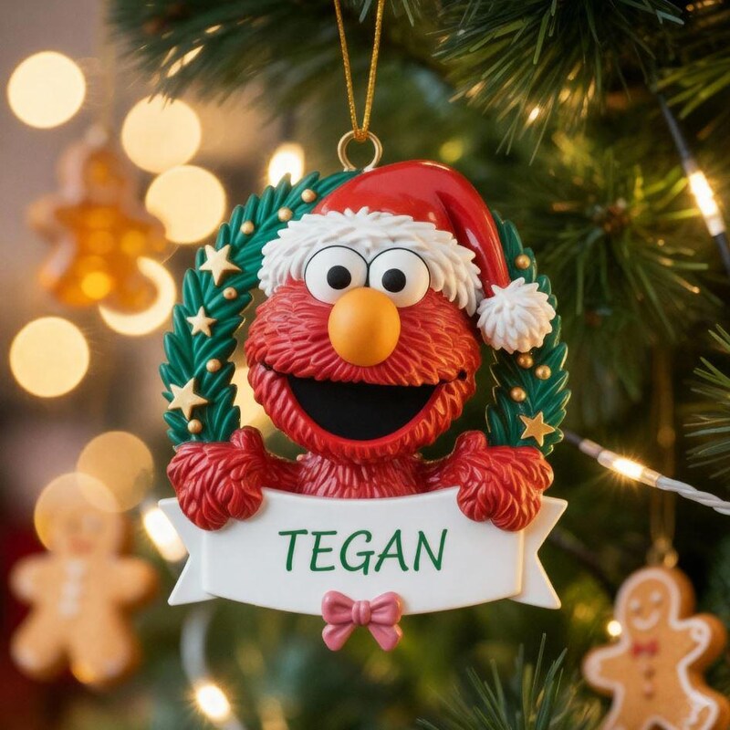 Personalized Elmo Ornament 2025 - Etsy