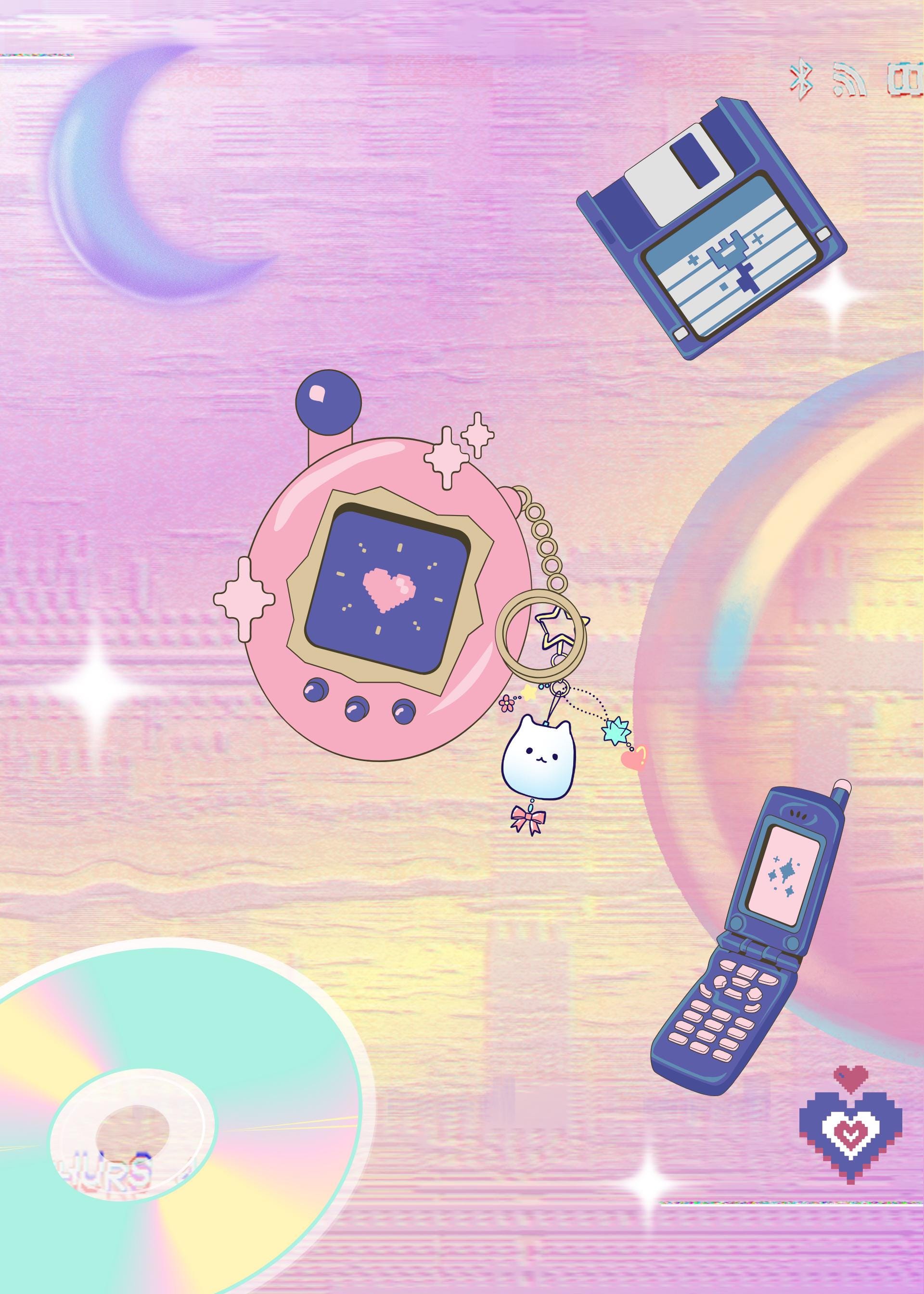 Tamagotchi Phone Wallpaper, Digital Download - Etsy