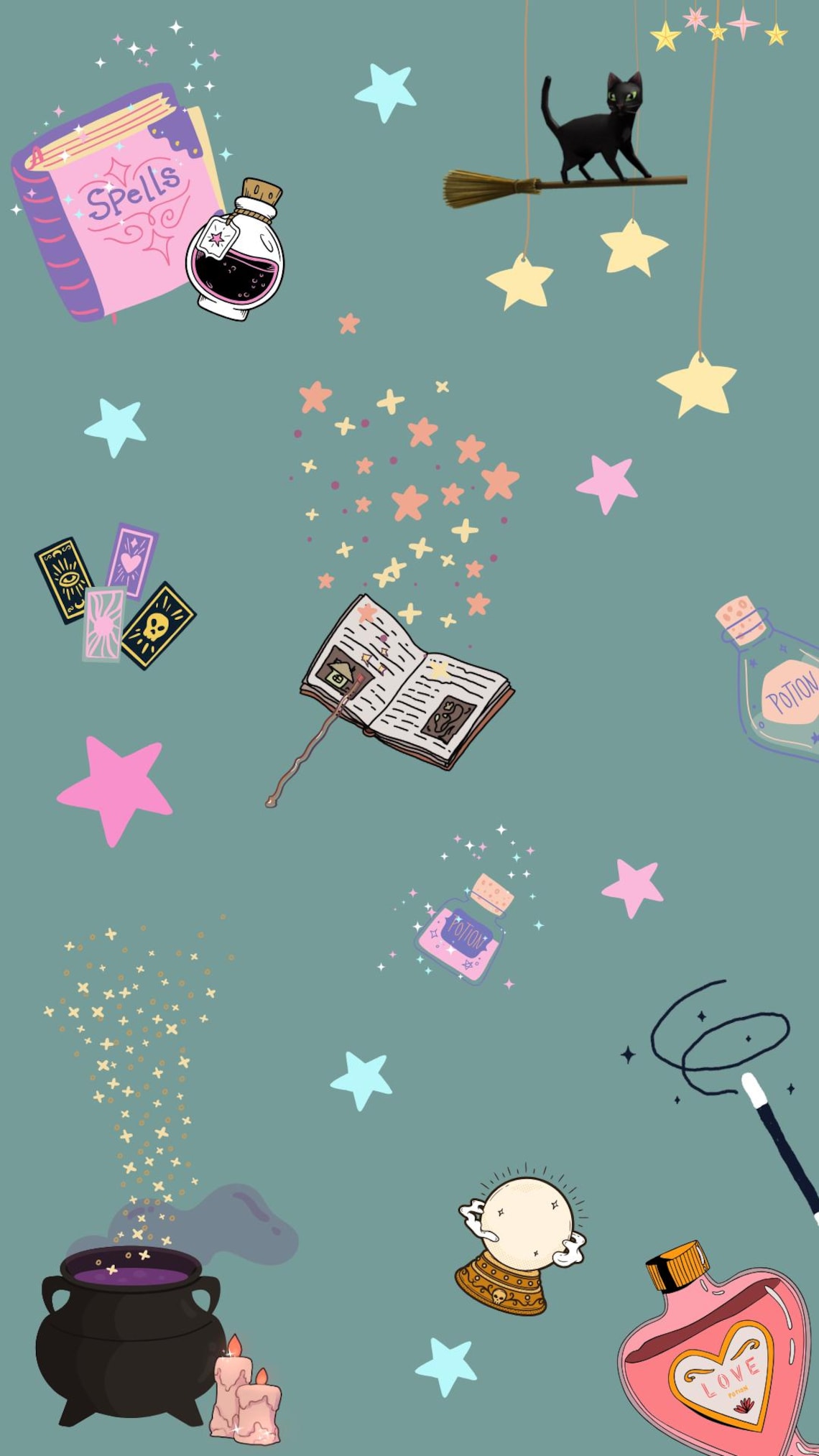 Witchy Phone Wallpaper - Etsy