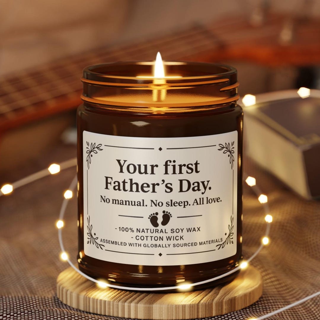 First Father's Day Gift, New Dad Candle, Gift for Husband, Gift for Him ...