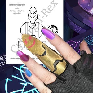 Jinx Arcane Foam Finger Pattern Arcane: Season 2 - Etsy