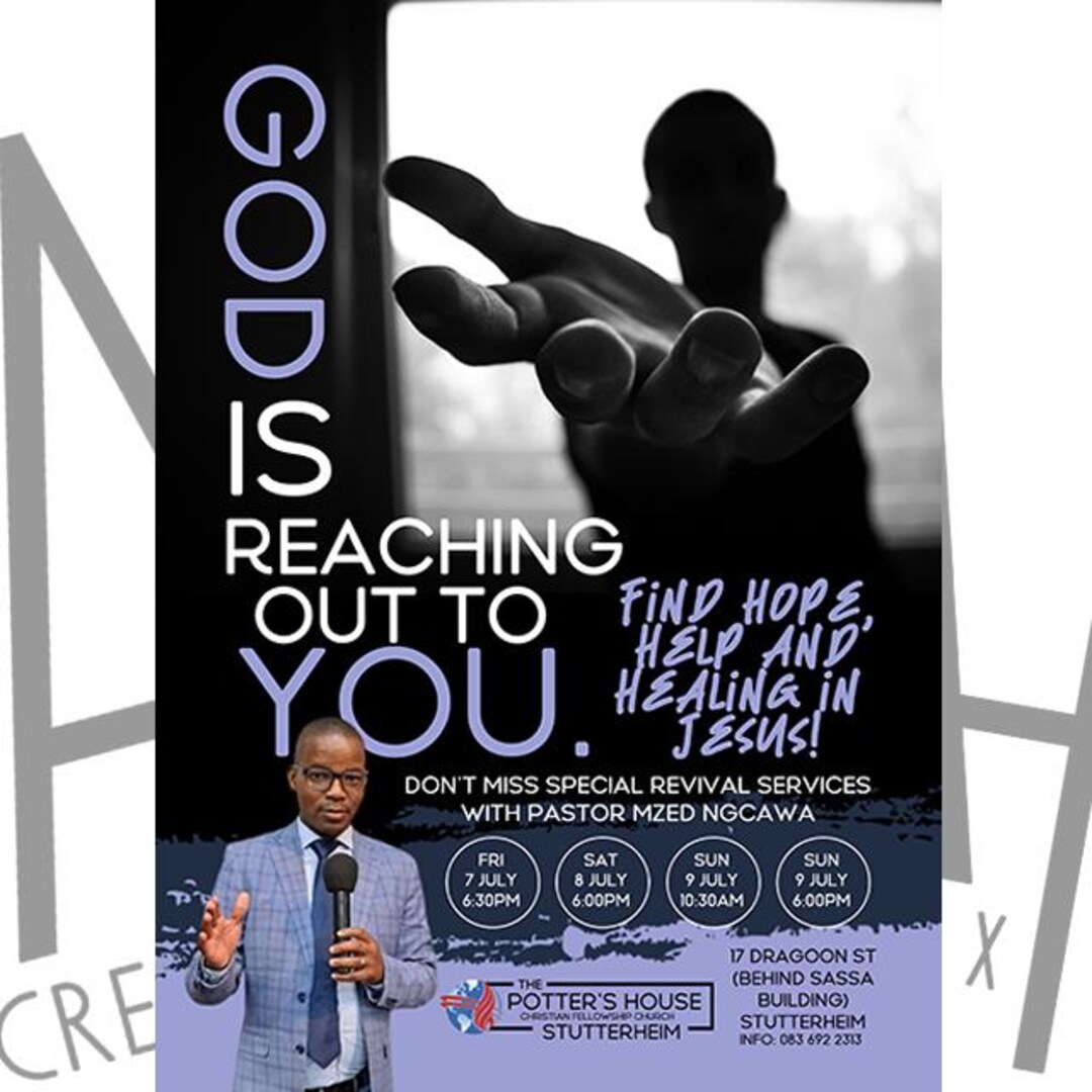 010 Revival Church Flyer Invitation With Custom Details god is Reaching ...